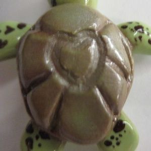 0whovian0 | Other | Handmade Polymer Clay Heart Turtle Charm | Poshmark